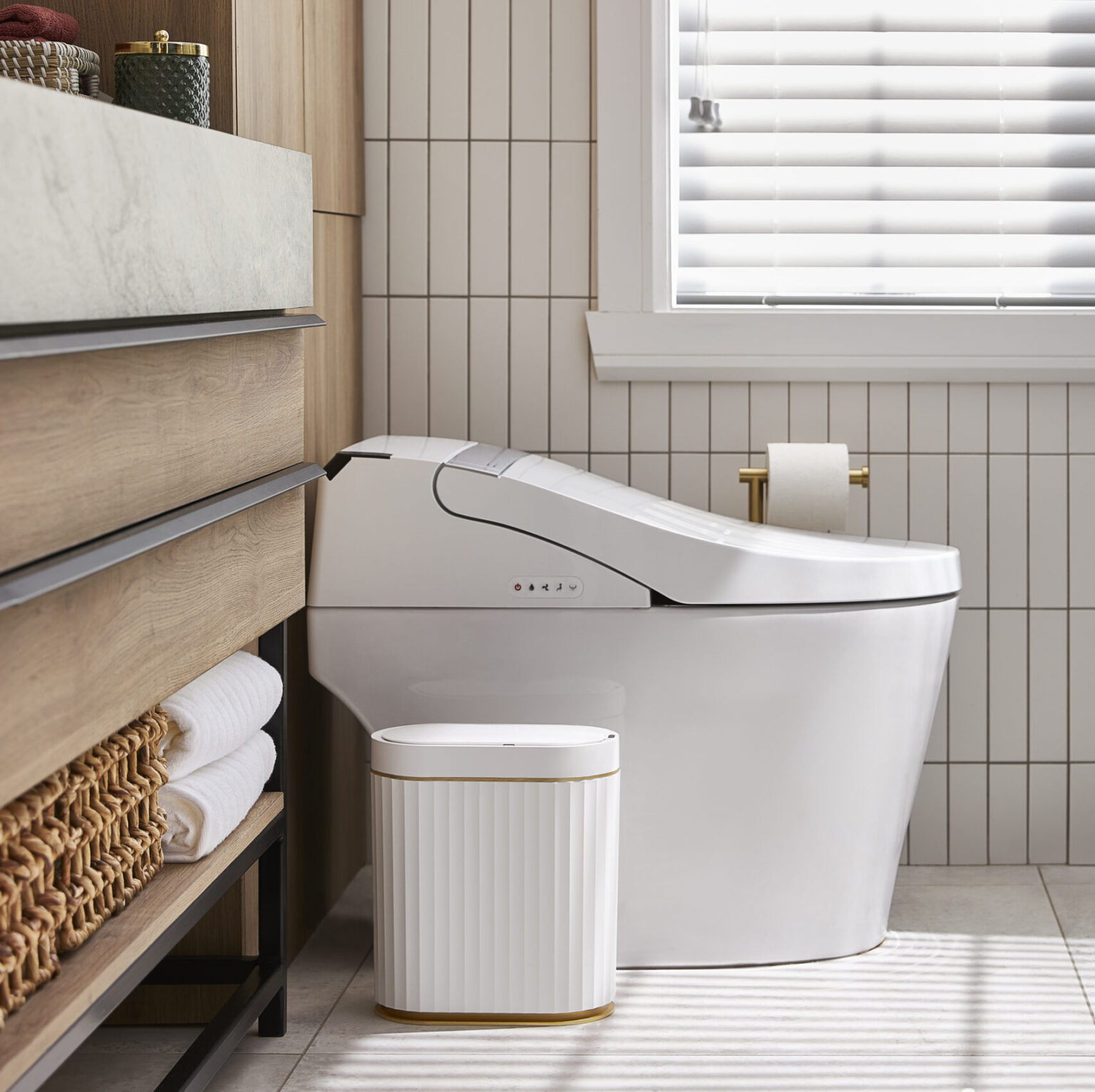 SvelteWave Slim Sensor Can – Elpheco Home & Trash Cans