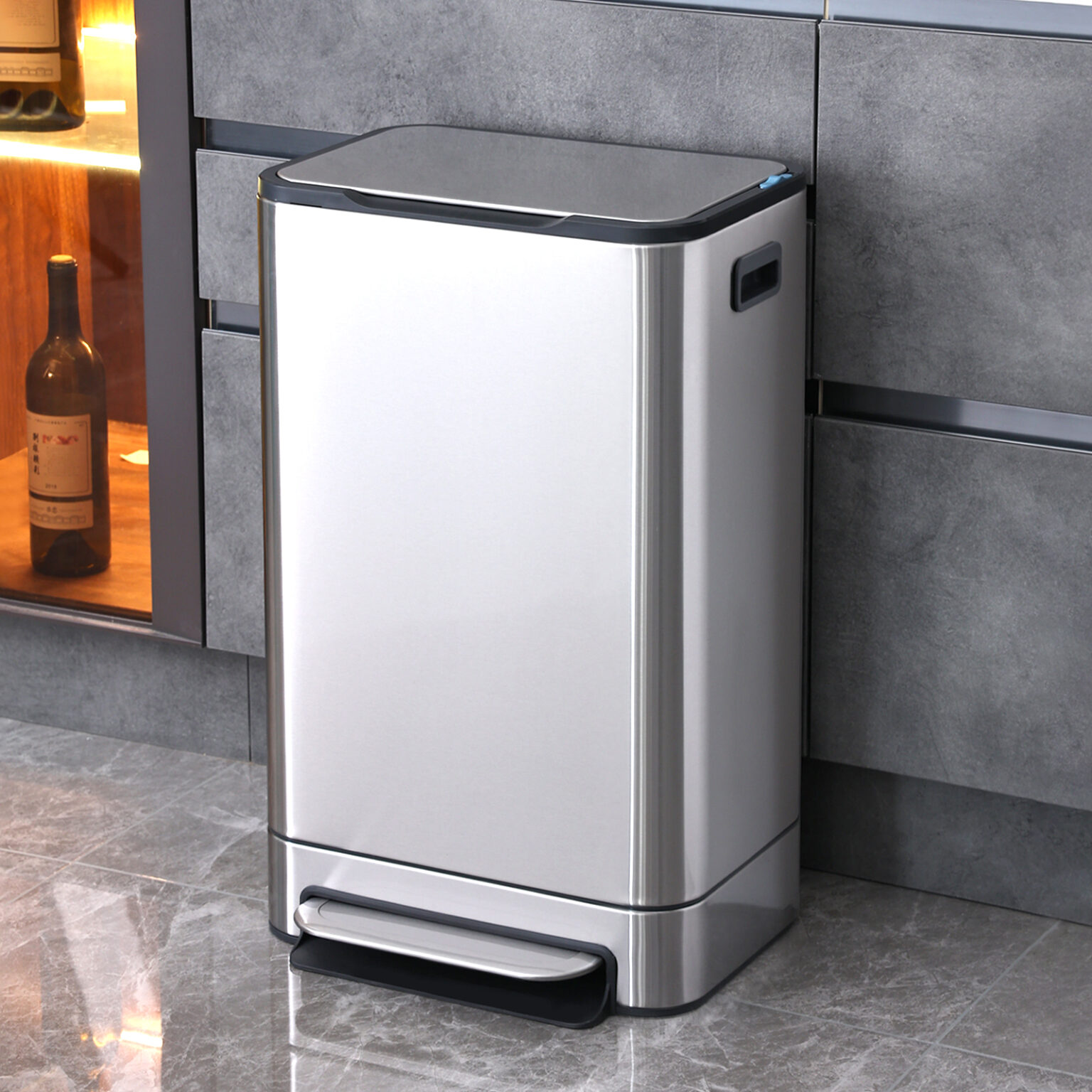 Stainless Steel Step Can – Elpheco Home & Trash Cans