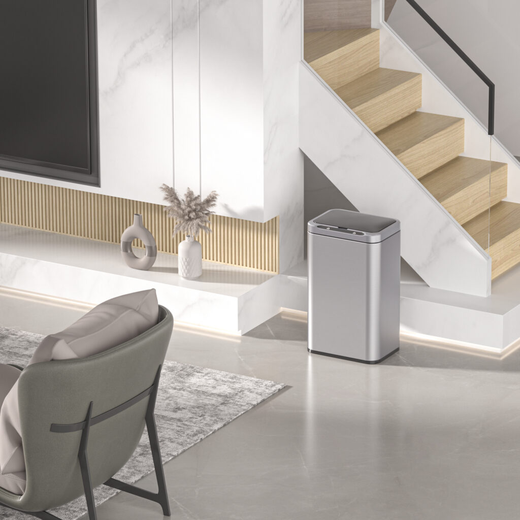 RectoLux-P Stainless Sensor Can – Elpheco Home & Trash Cans